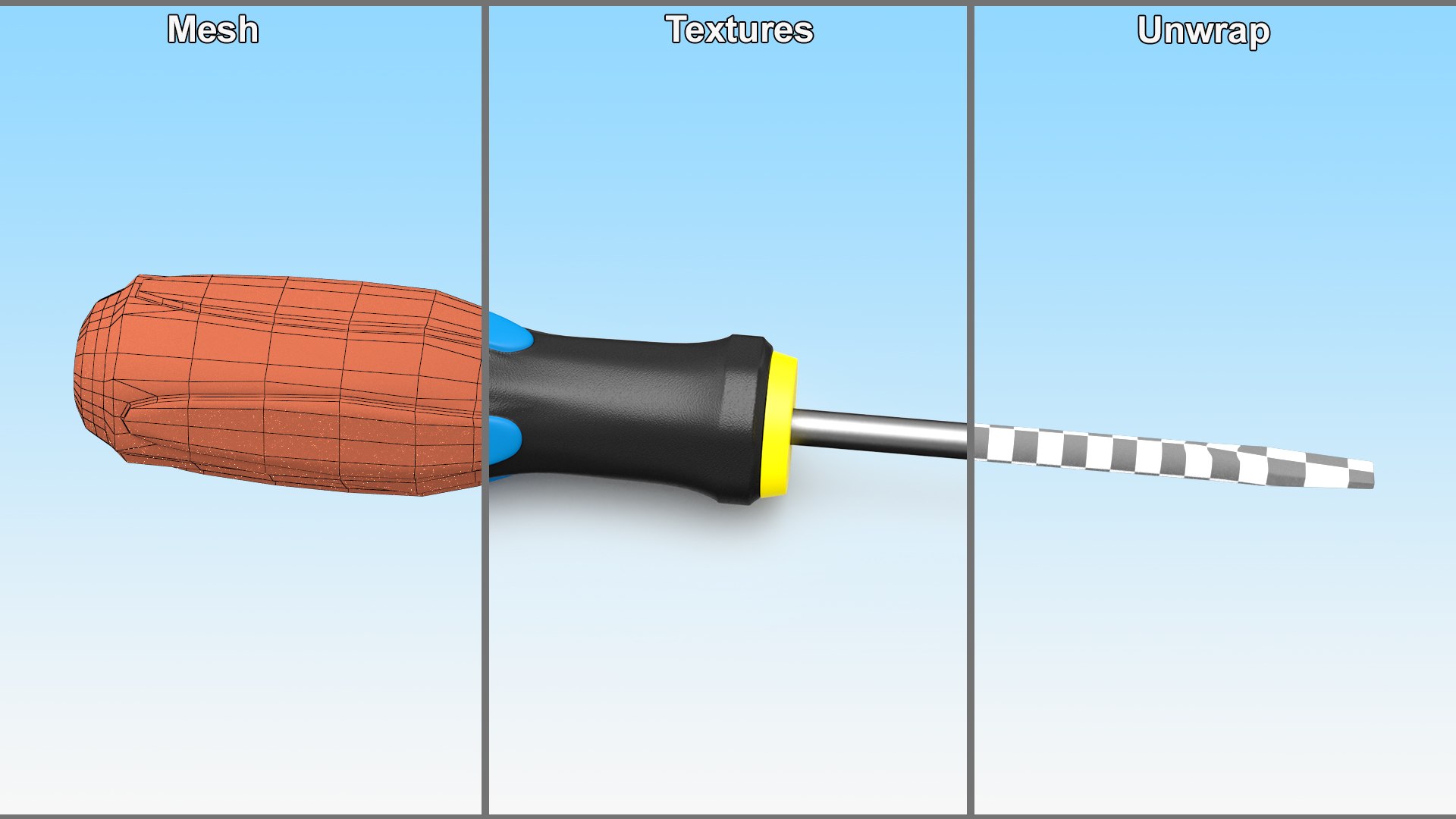 3D Flat Head Screwdriver 6mm Model - TurboSquid 2031220