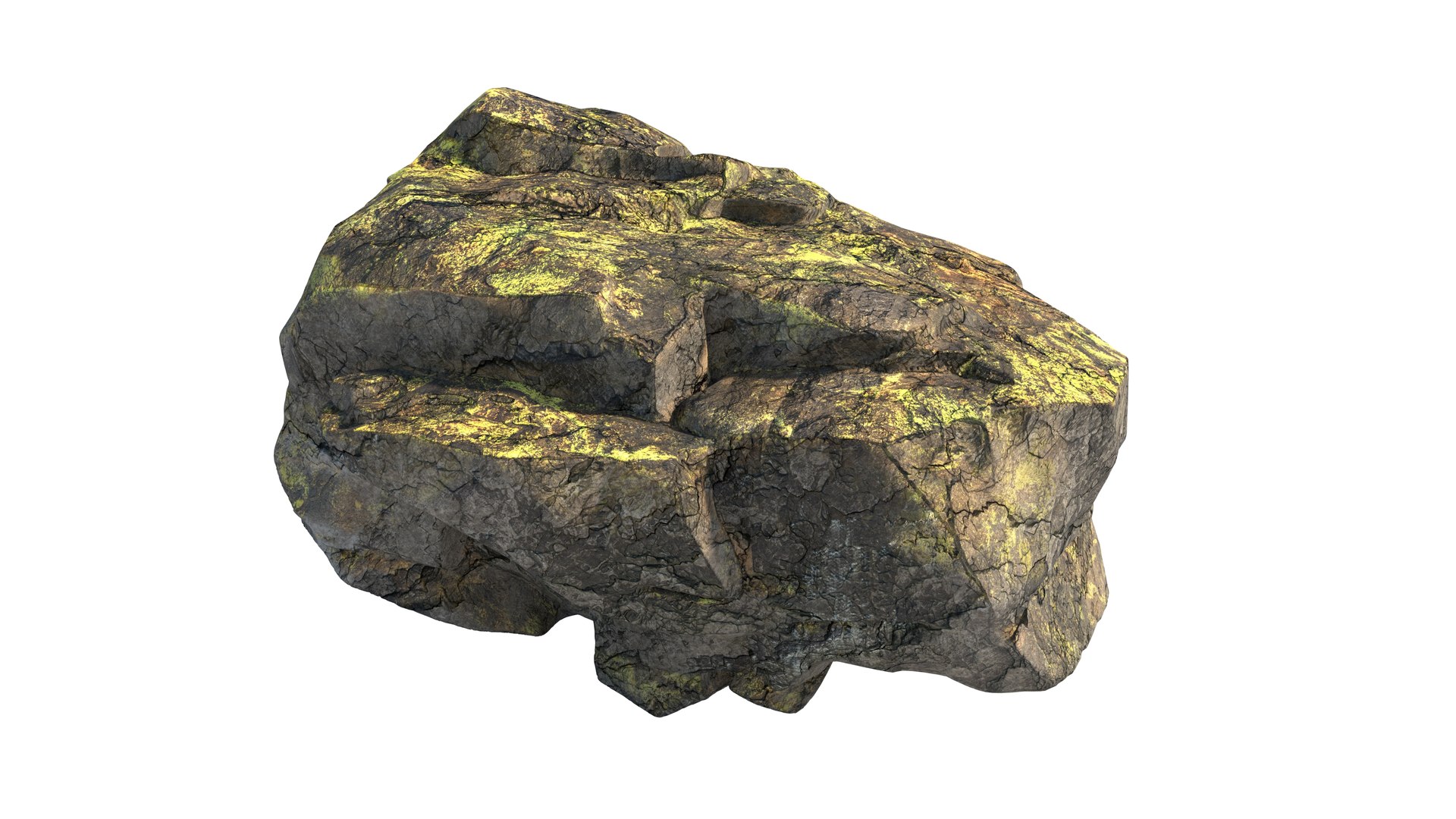 Sulfur Rock 3D - TurboSquid 2436732