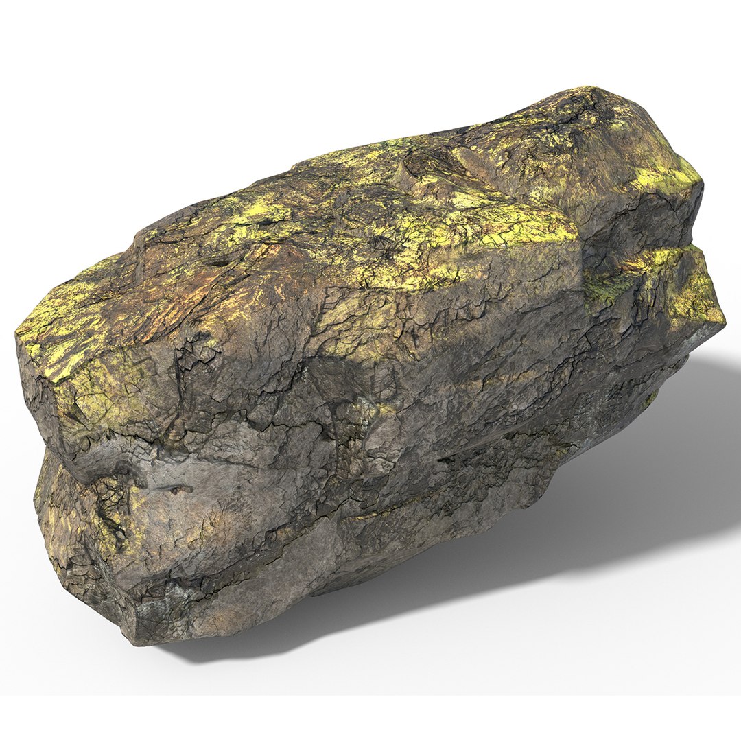 Sulfur Rock 3D - TurboSquid 2436732