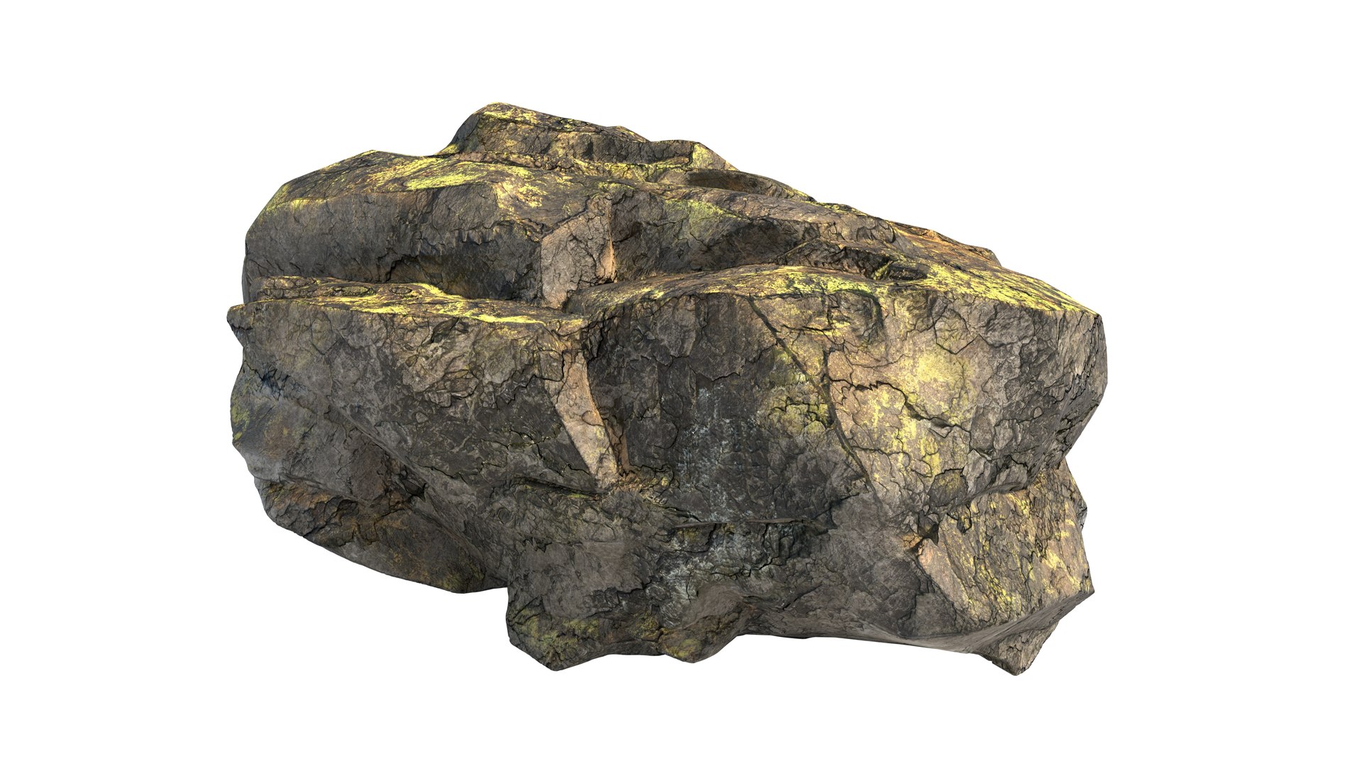 Sulfur Rock 3D - TurboSquid 2436732