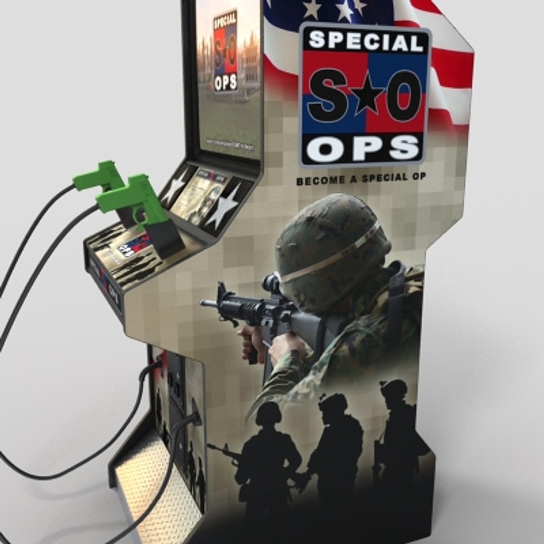 3d Model Stand Arcade Gun