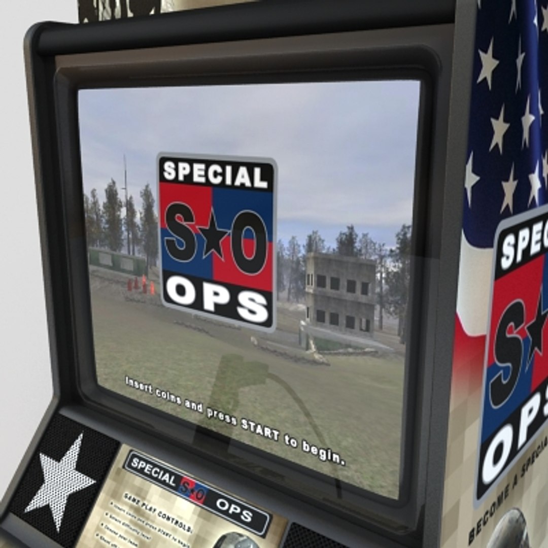 3d Model Stand Arcade Gun