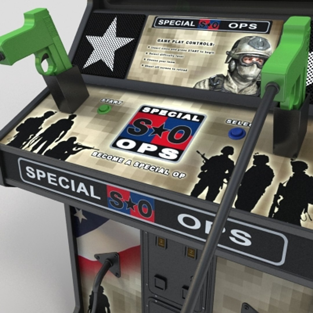 3d Model Stand Arcade Gun