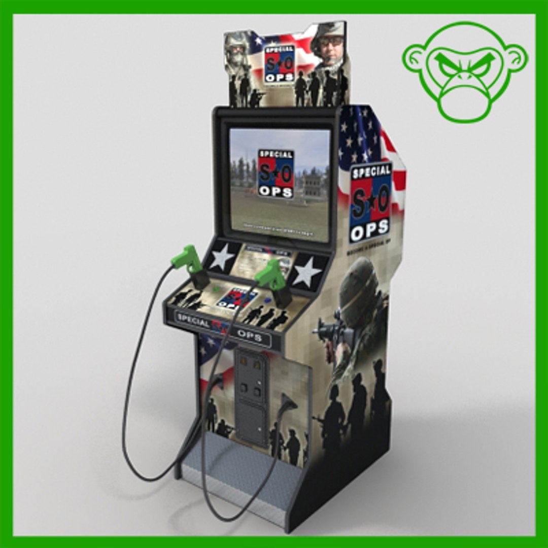 3d Model Stand Arcade Gun