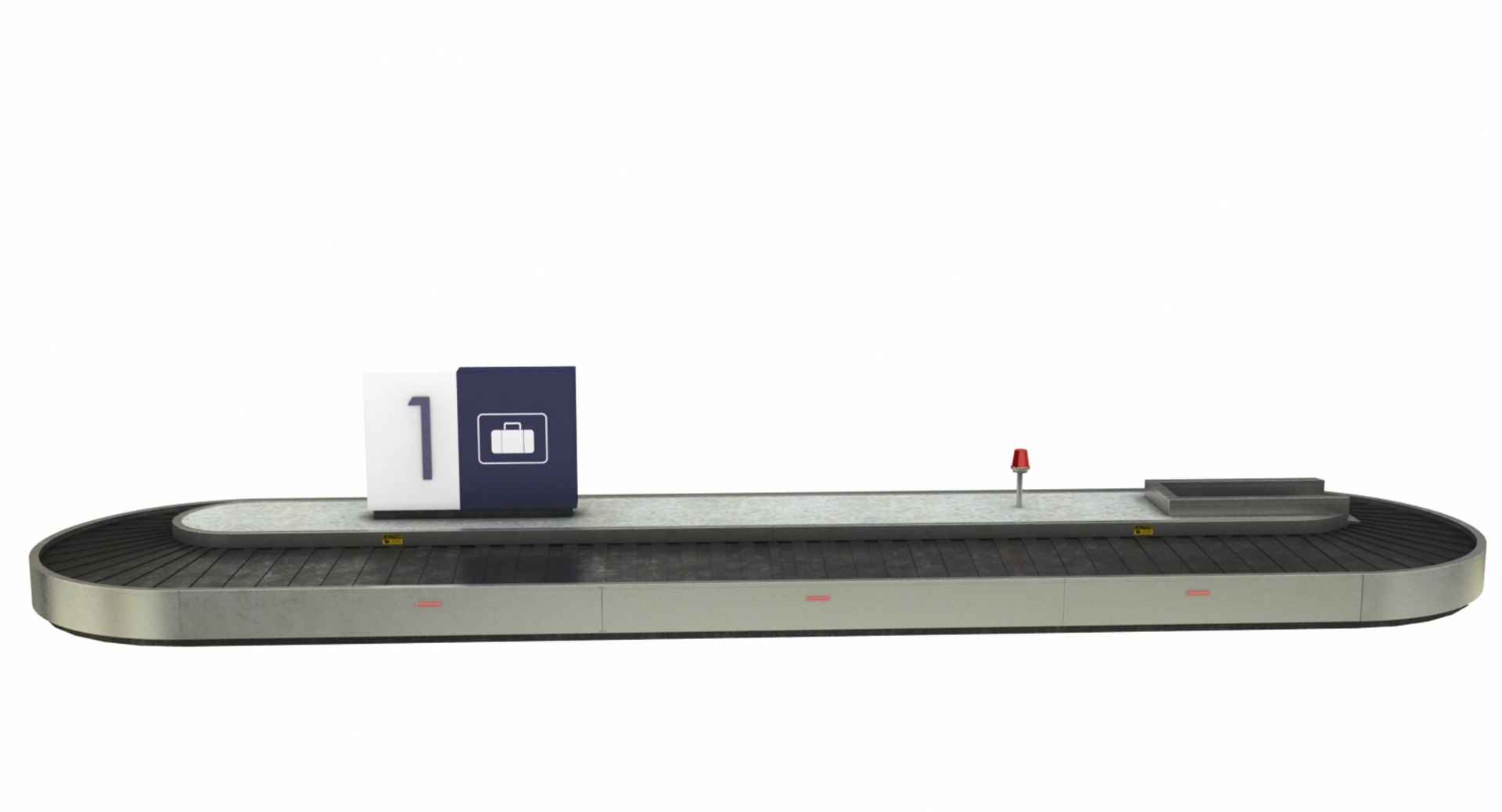 Baggage Carousel 3D Model - TurboSquid 1371768