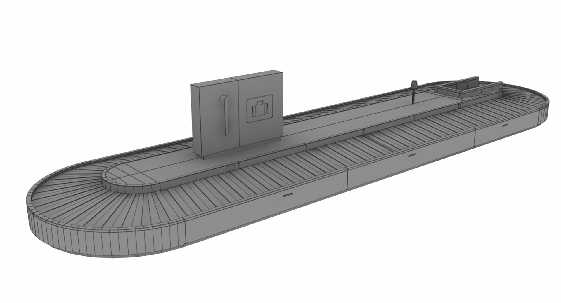 Baggage Carousel 3D Model - TurboSquid 1371768