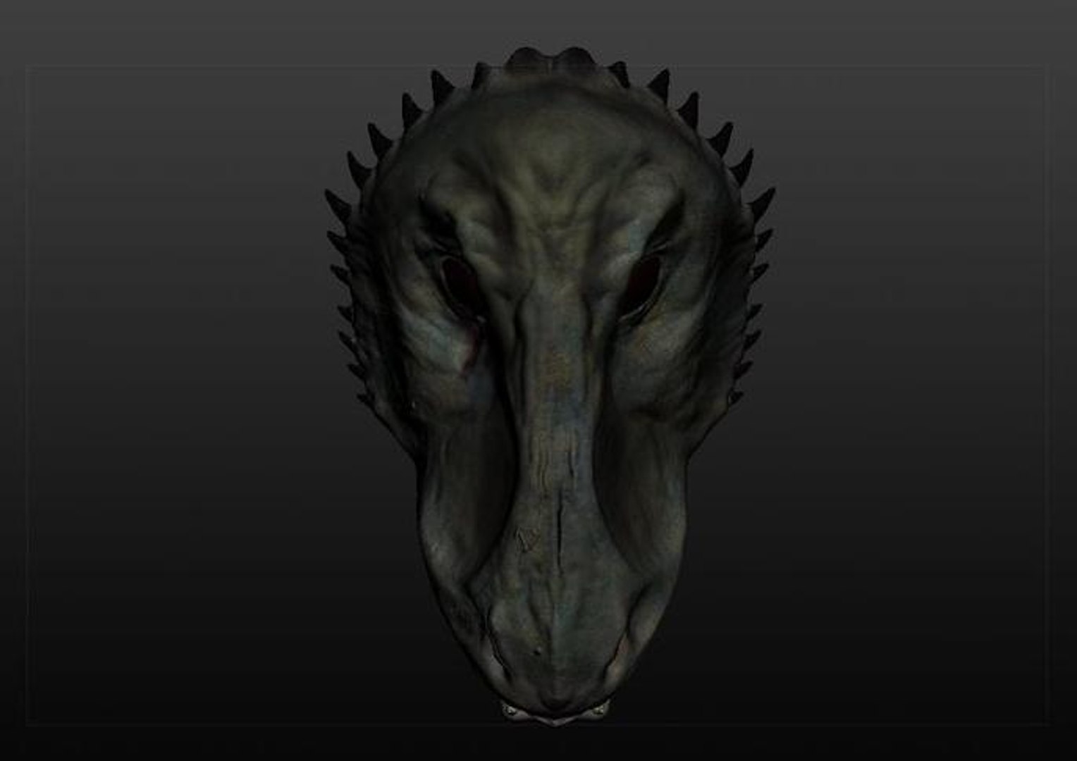 Dragon Head Highpoly 3d Obj