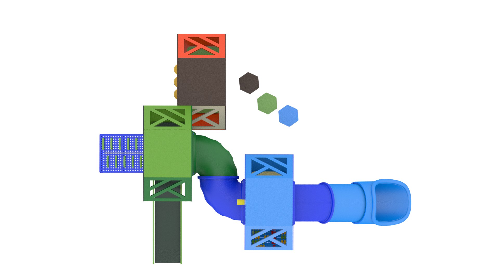 3D Hex Playground - TurboSquid 1756309