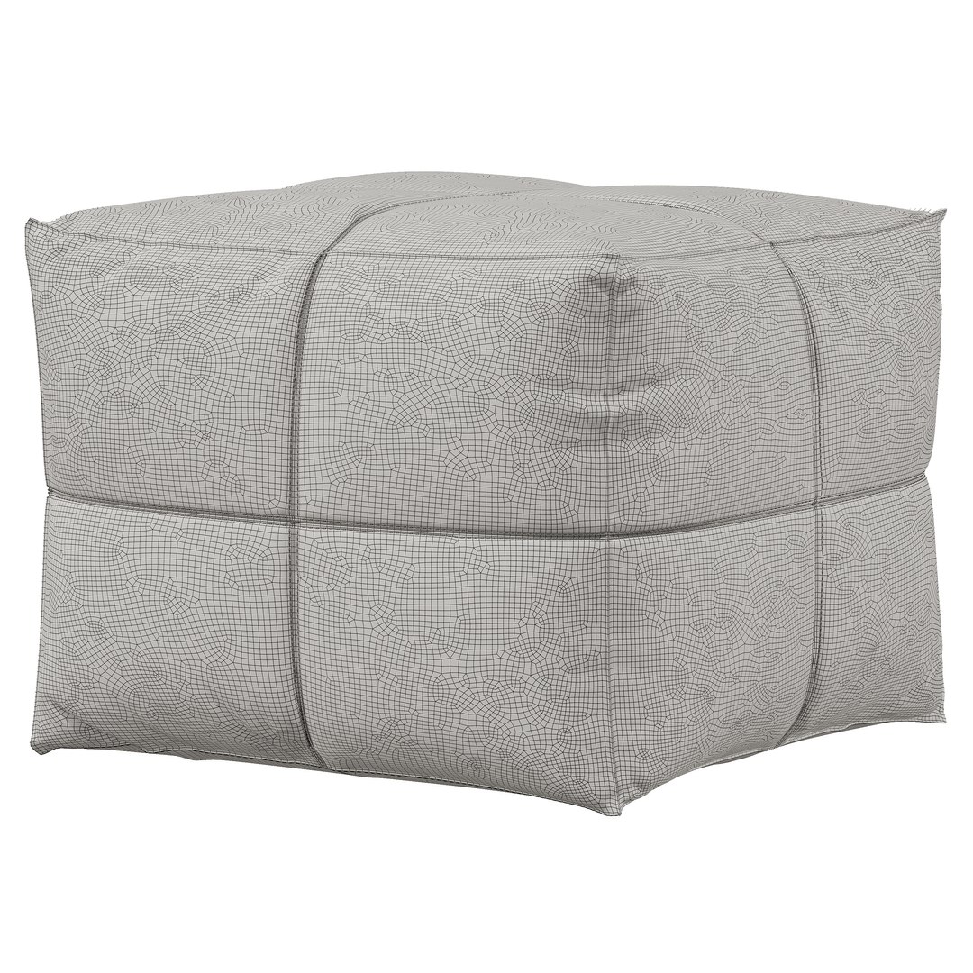 CB2 Leather Pouf 3D Model - TurboSquid 1920982
