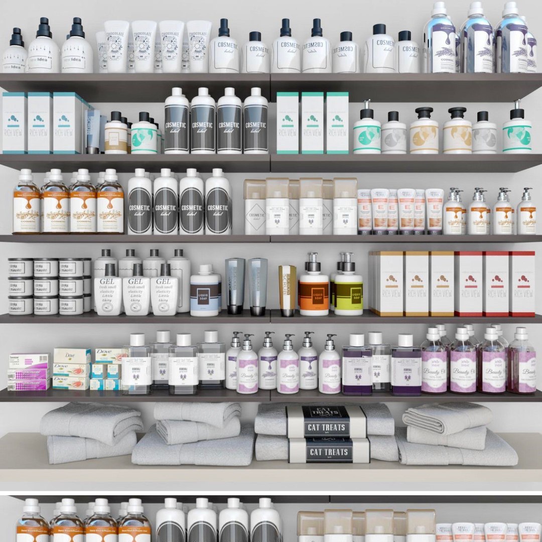 Cosmetics Pharmacy Beauty 3D Model - TurboSquid 1496236