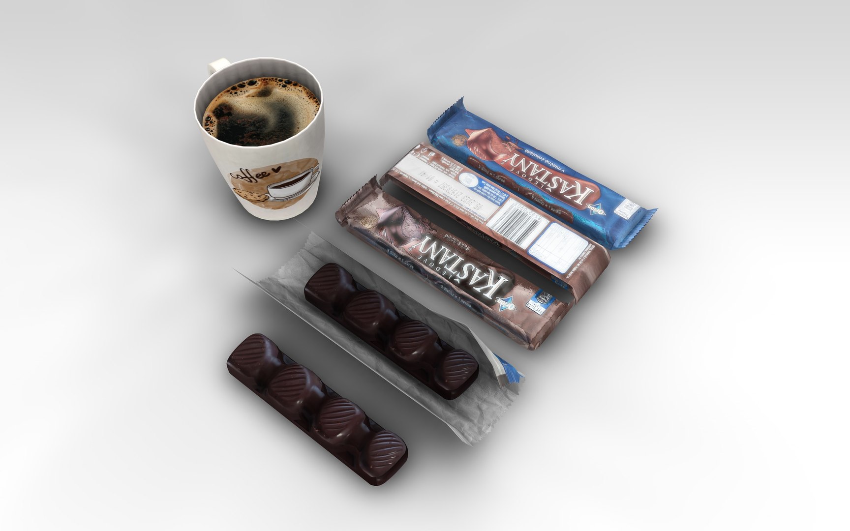 3D Chocolate Bar - TurboSquid 1954043