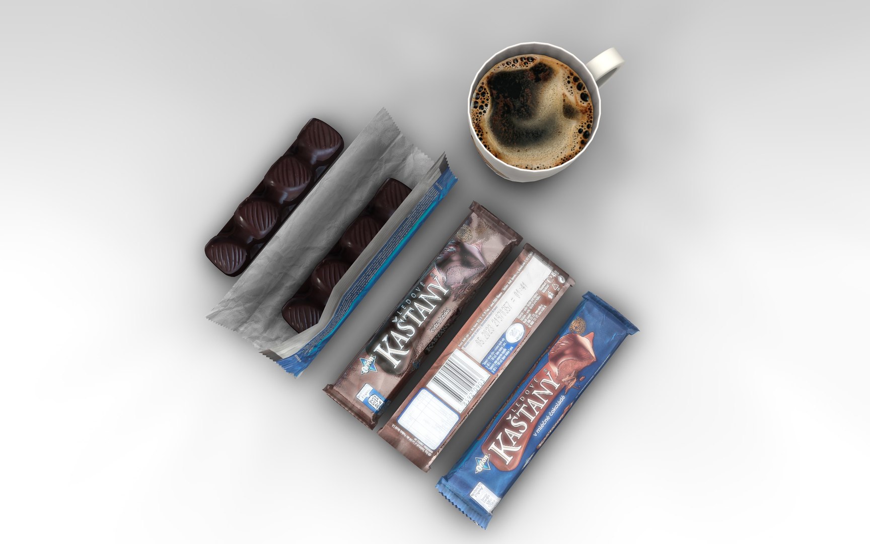 3D Chocolate Bar - TurboSquid 1954043