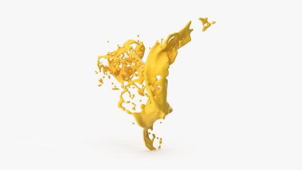 modelo 3d Salpicadura amarilla 05 - TurboSquid 1872415
