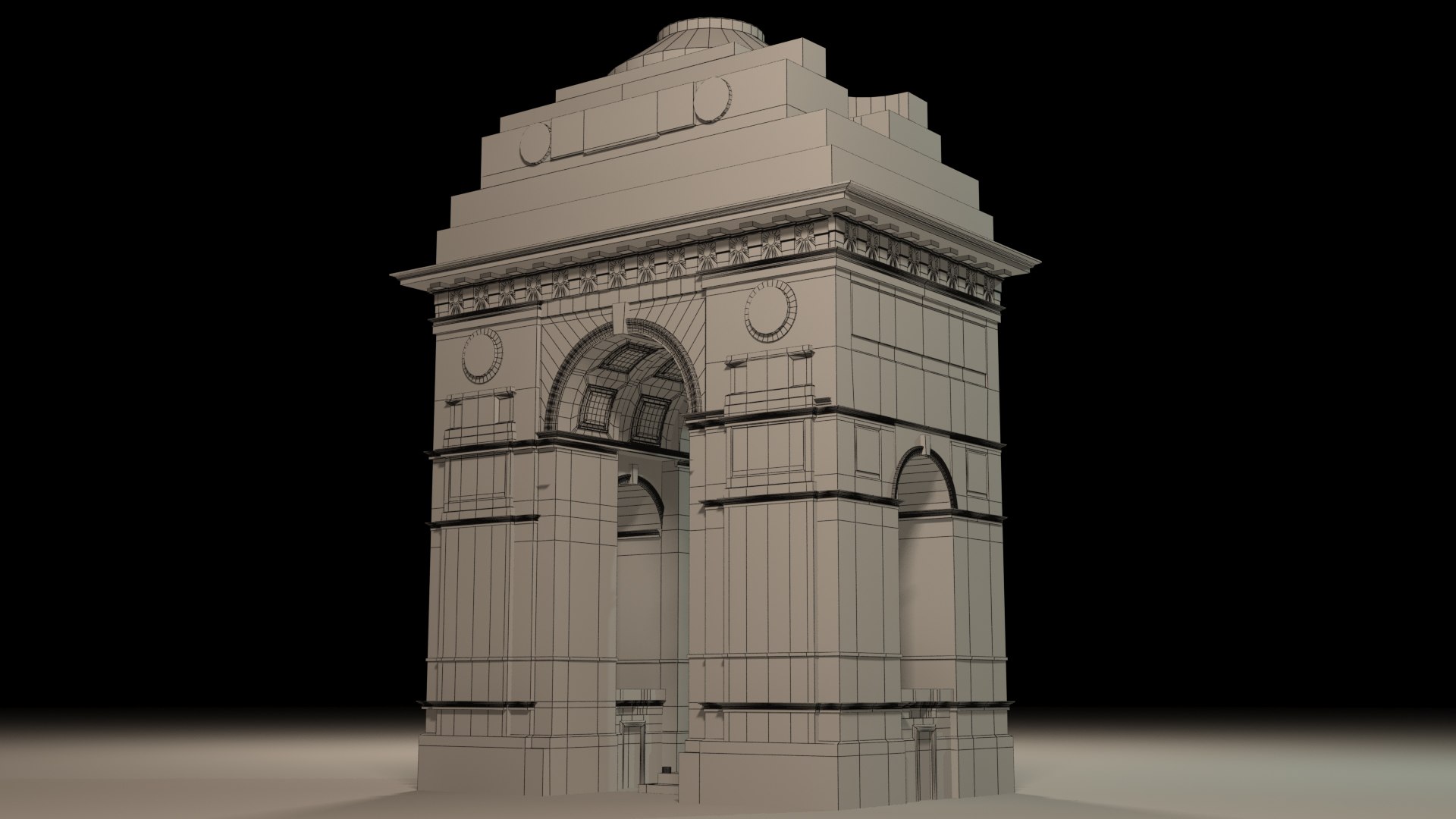 India Gate 3D Model - TurboSquid 1304535