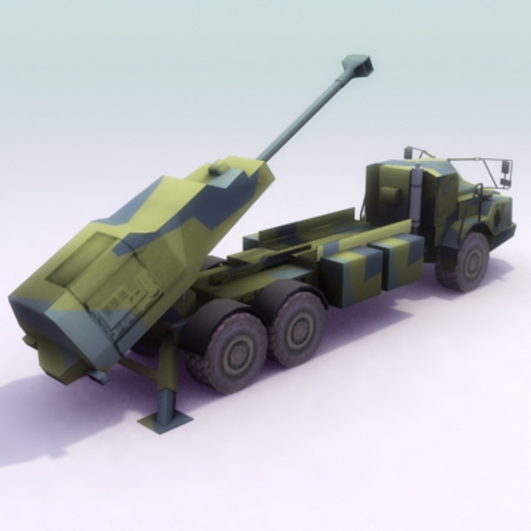 3d Archer 155mm Artillery Guns Model