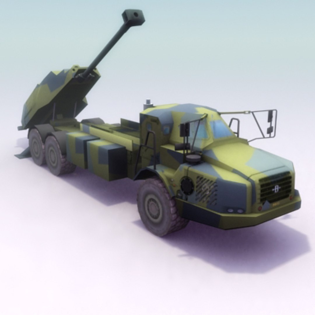 3d Archer 155mm Artillery Guns Model