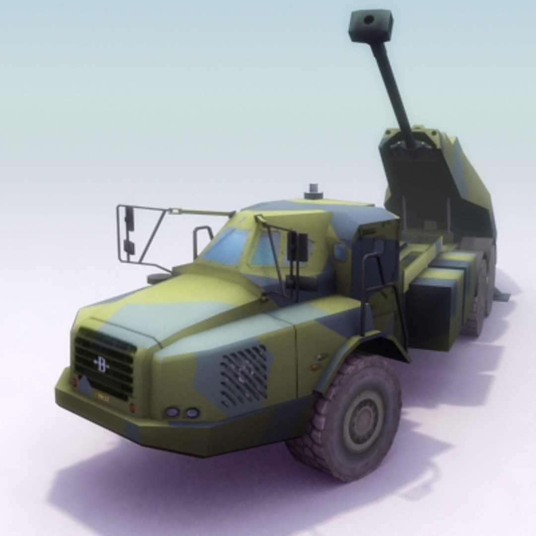 3d Archer 155mm Artillery Guns Model