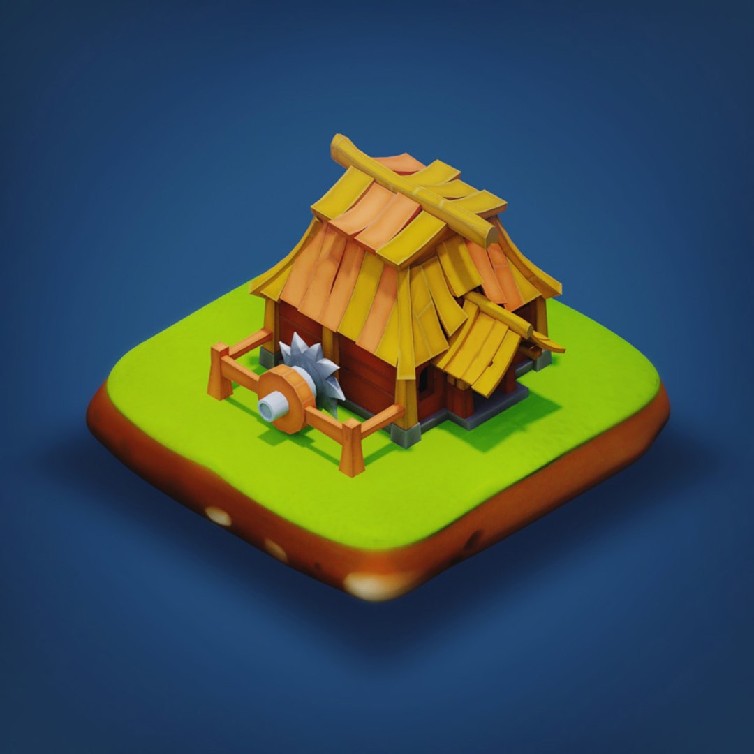 3D Model - Rpg Medieval Low-poly Building - TurboSquid 1378040