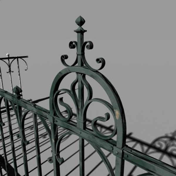 Wrought Iron Fence 3D Models for Download | TurboSquid