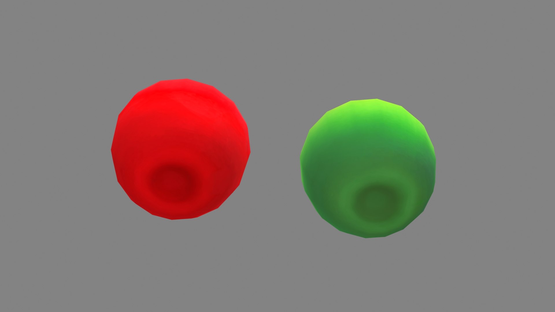 Cartoon Red Apple And Green Apple 3D Model - TurboSquid 1931142