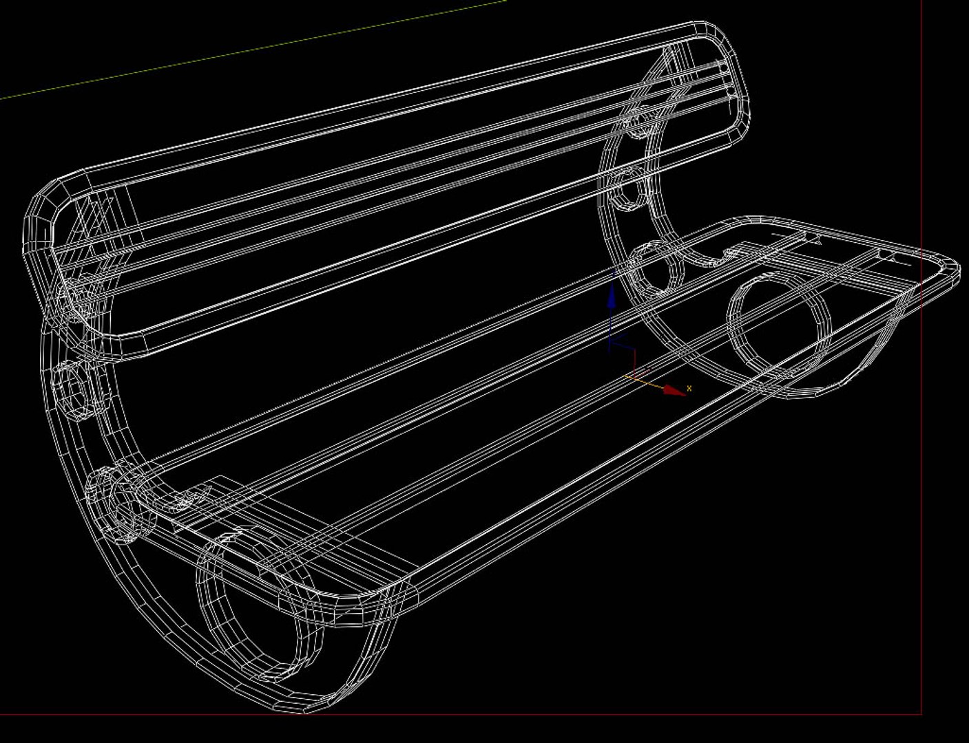 3d Retro Futuristic Bench