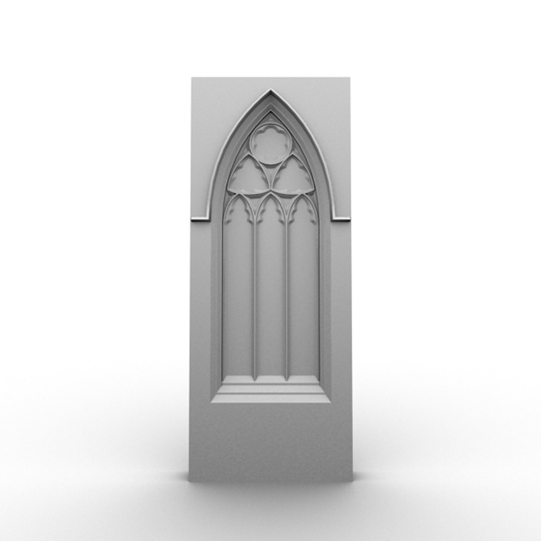3d gothic window model