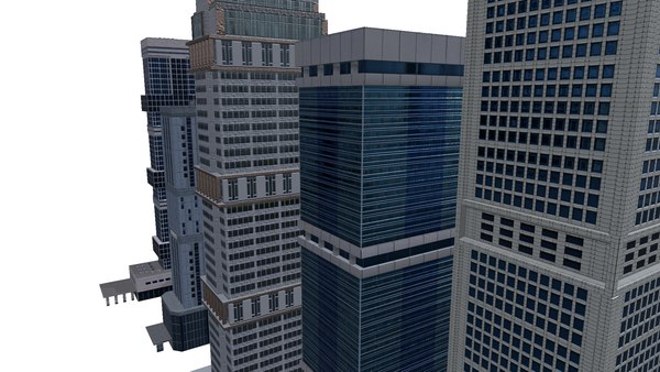 3D 5 High-Rise Buildings - TurboSquid 1791113