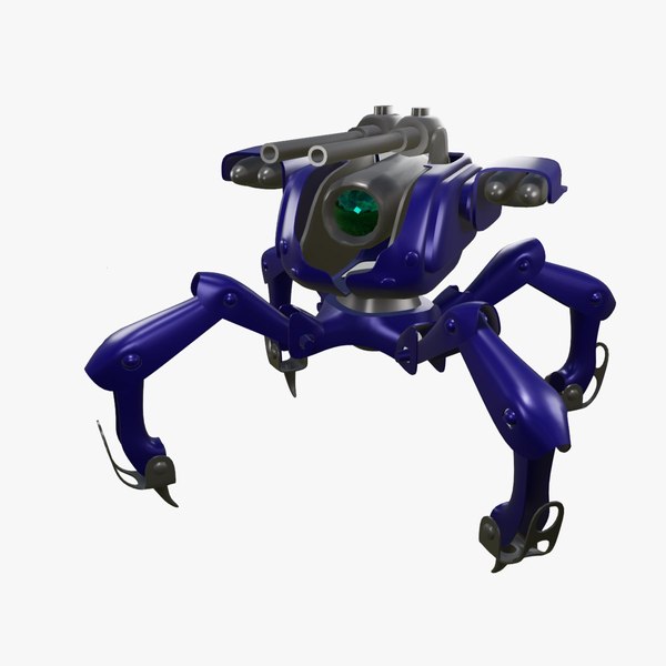 modelo 3d Epic Mecha Spider blue - TurboSquid 2043205