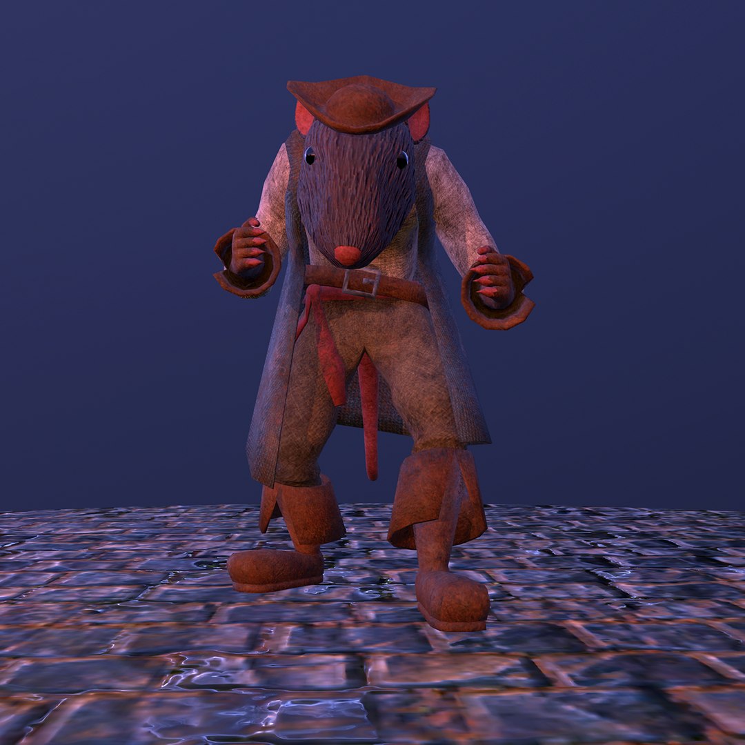 3D Pirate Capitan Rat - TurboSquid 1318114