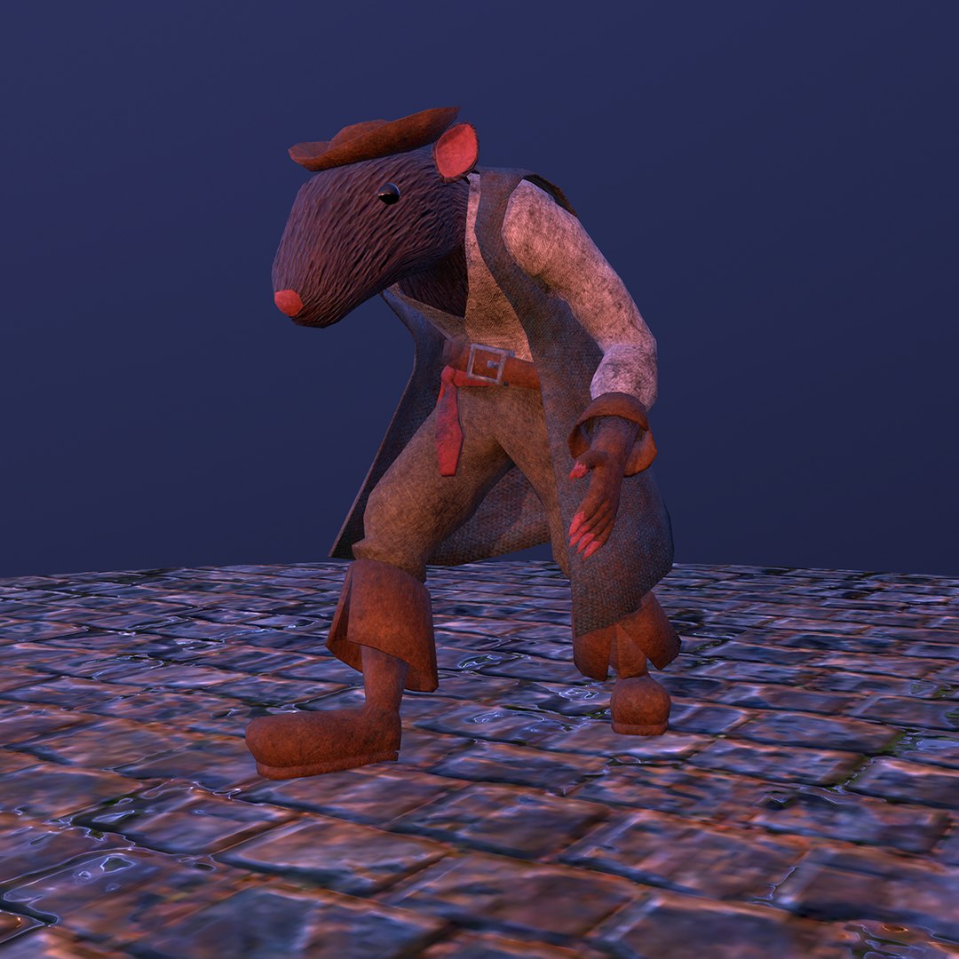 3D Pirate Capitan Rat - TurboSquid 1318114
