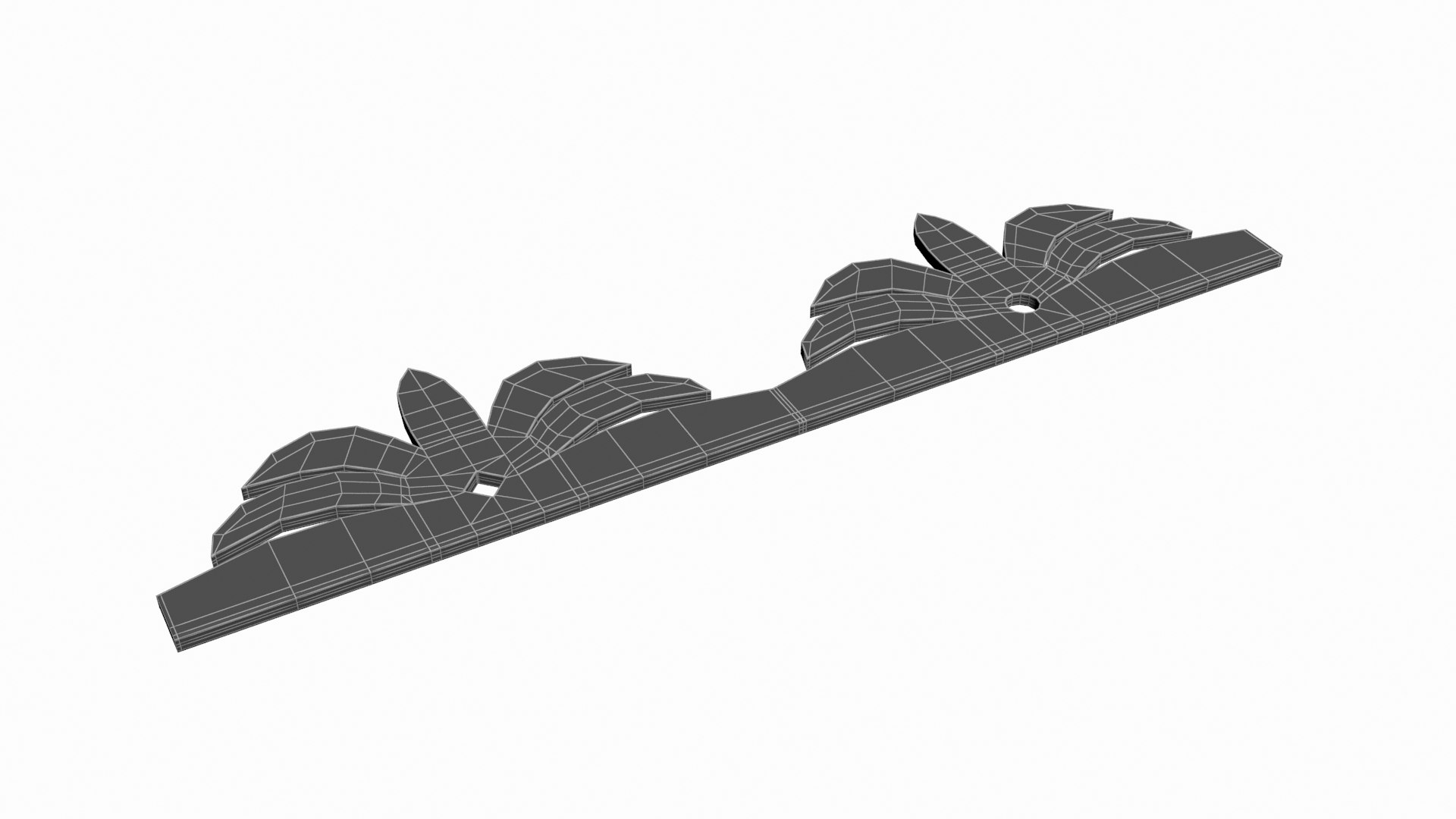 Creole House Border Collection 3D Model - TurboSquid 2090902