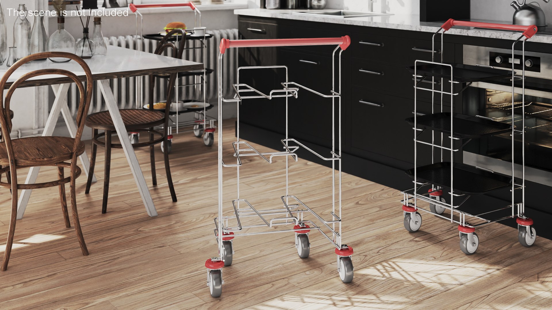 3D model Empty Tray Cart - TurboSquid 2022390