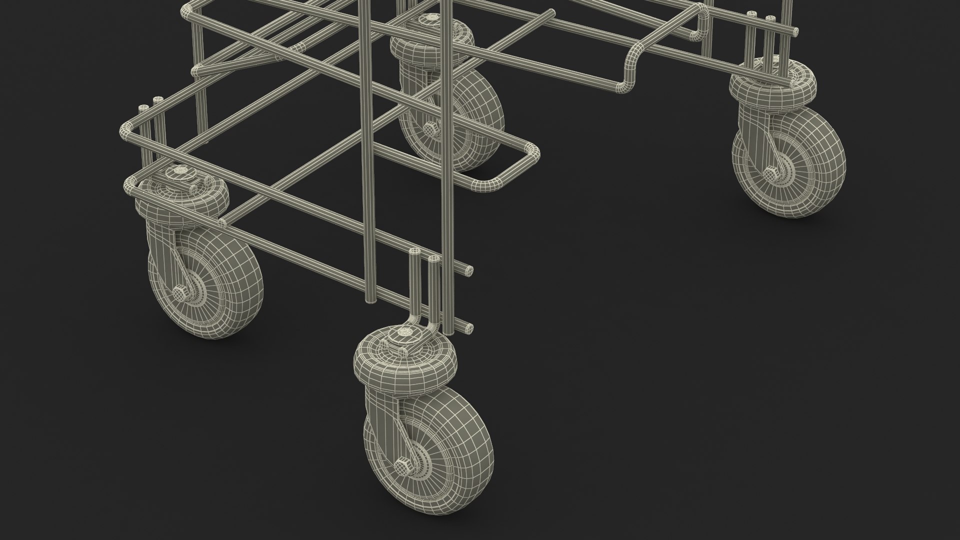 3D model Empty Tray Cart - TurboSquid 2022390