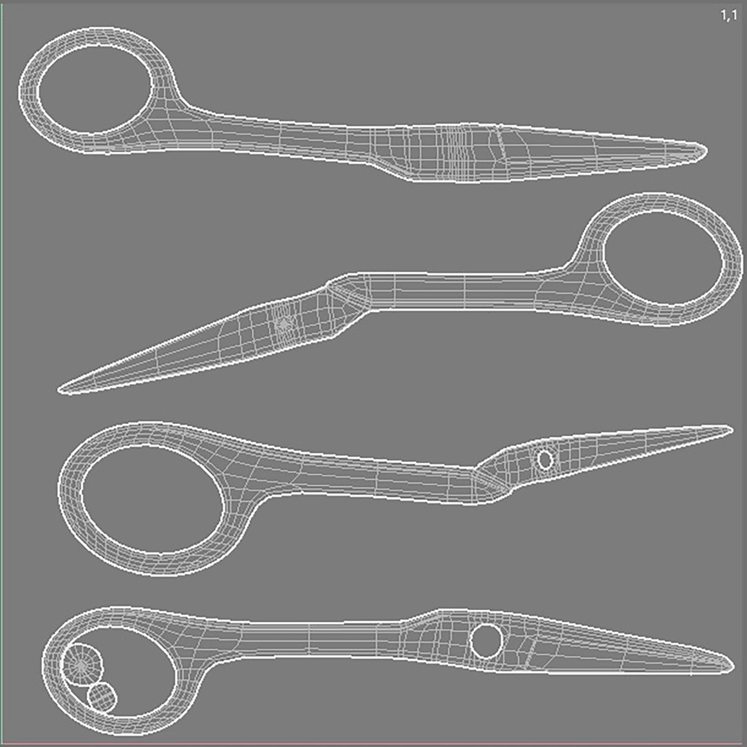 3D Scissors Model - TurboSquid 1935895