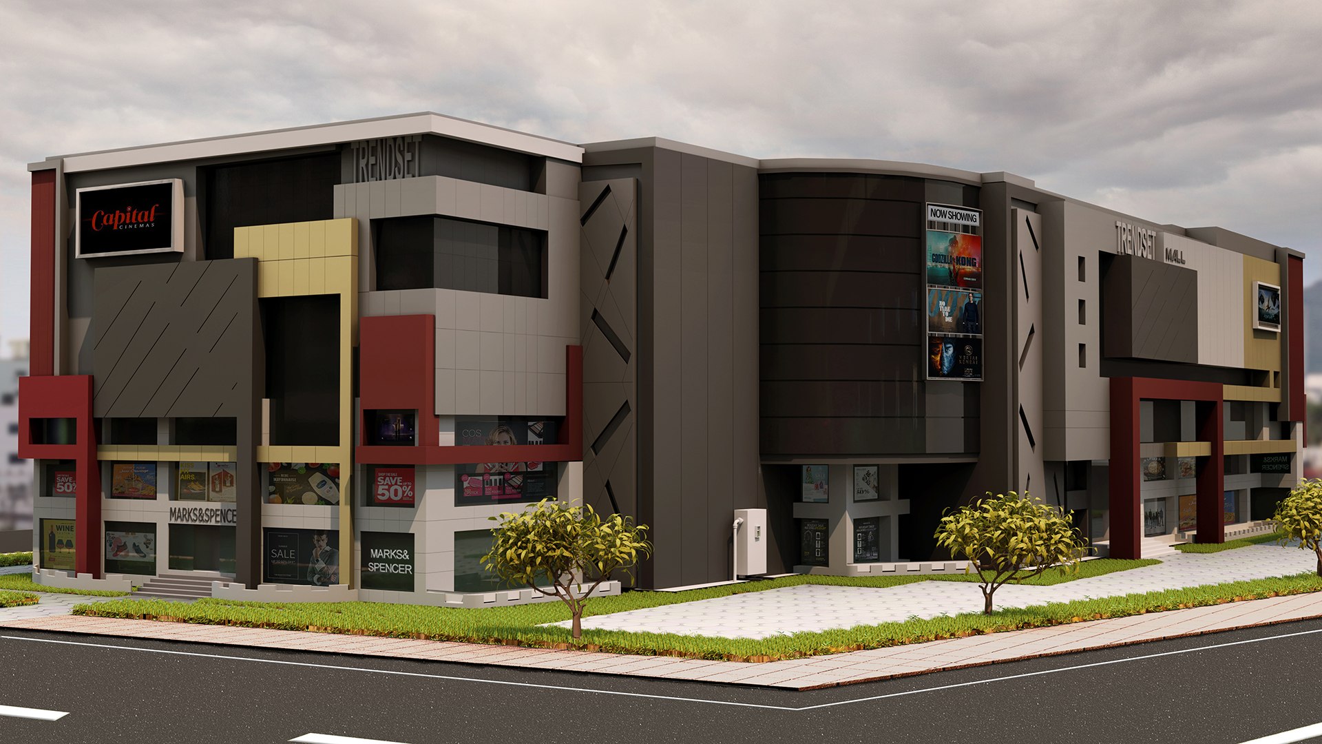 3D Model Shopping Mall - TurboSquid 1721826