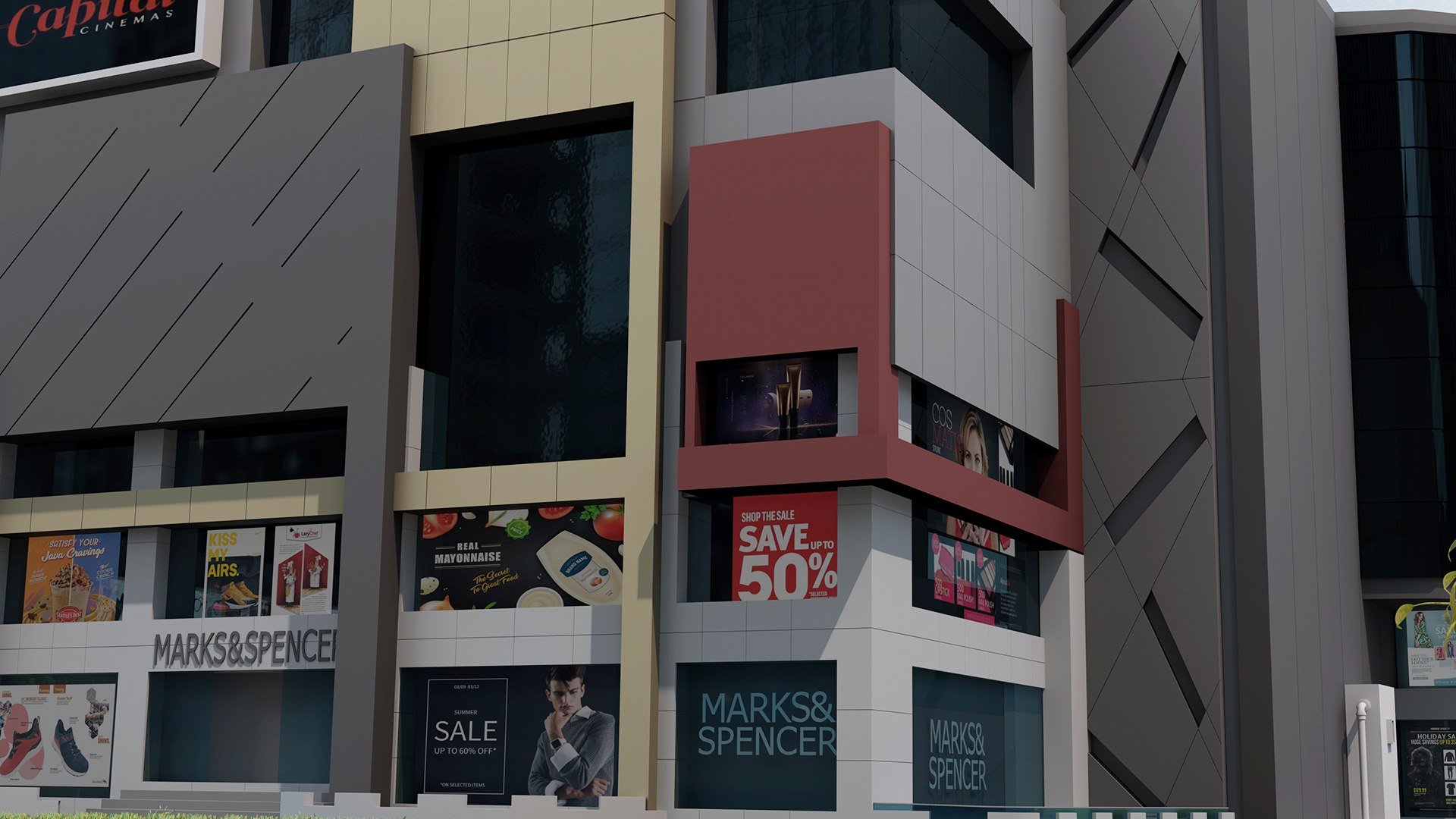 3D Model Shopping Mall - TurboSquid 1721826