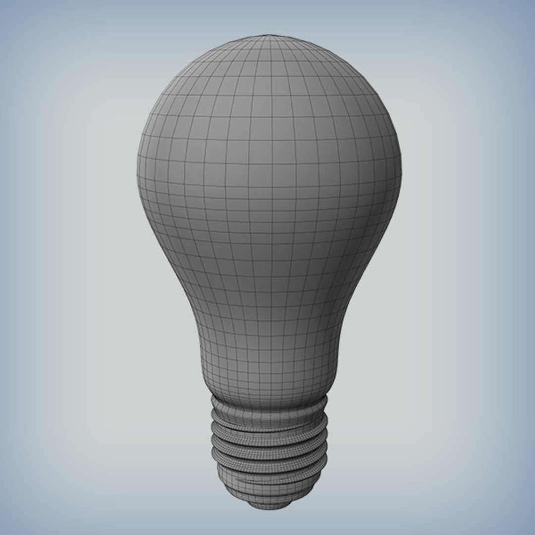 3d Incandescent Light Bulb Model