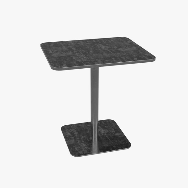 3D model table steel cafe - TurboSquid 1559785