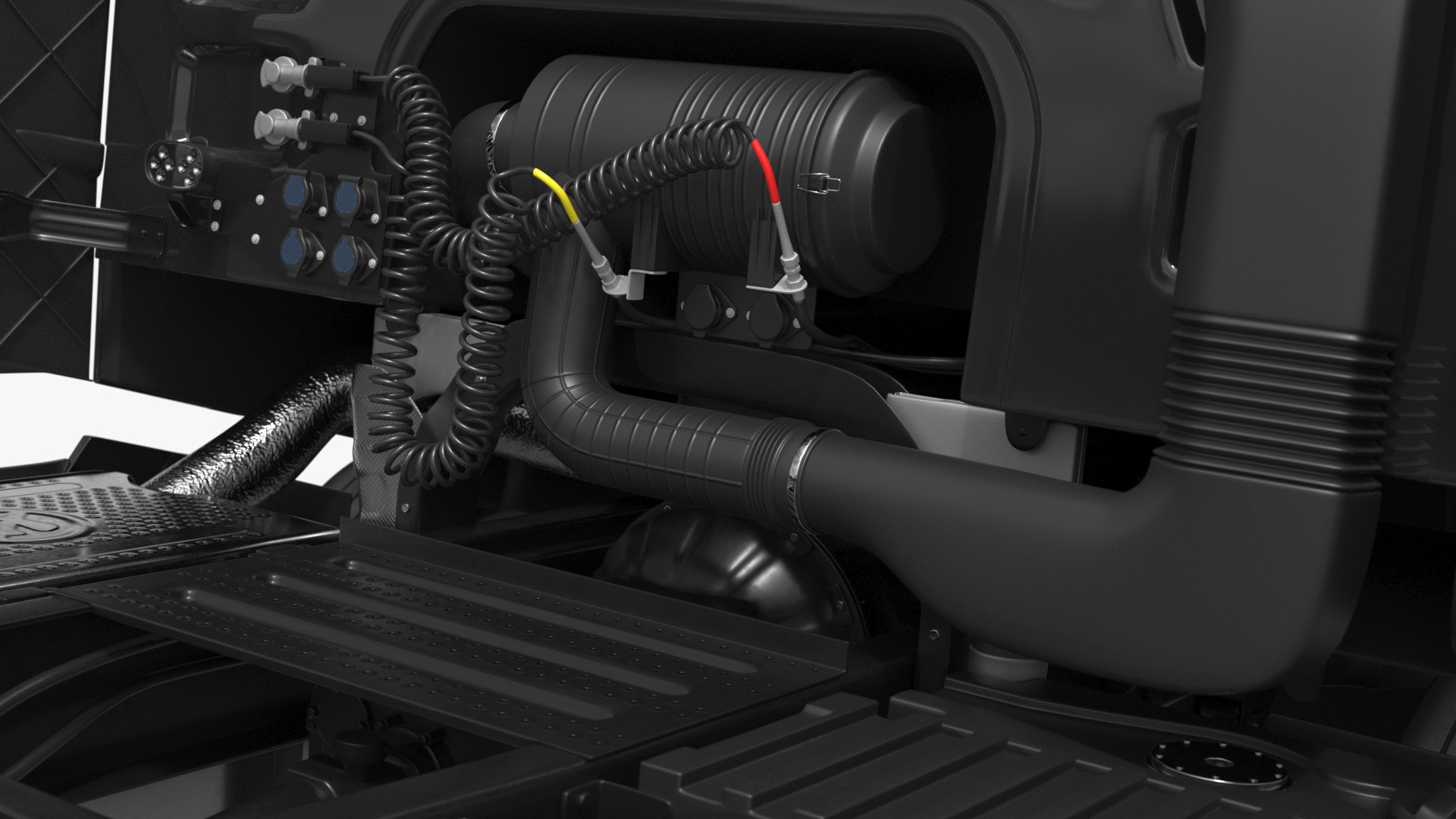 Ford F-MAX Heavy-Duty Road Tractor Black 3D Model - TurboSquid 2458265