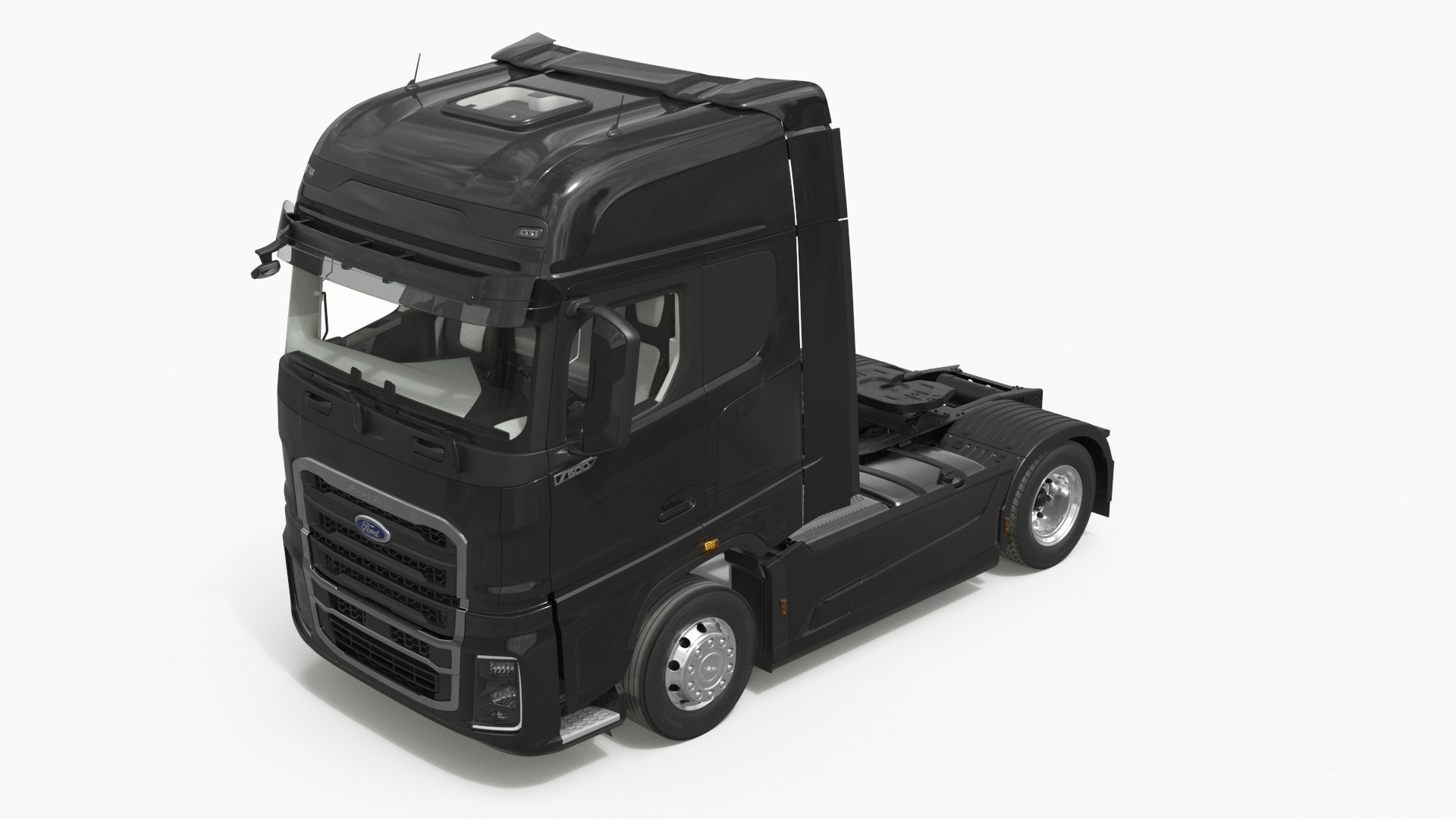 Ford F-MAX Heavy-Duty Road Tractor Black 3D Model - TurboSquid 2458265