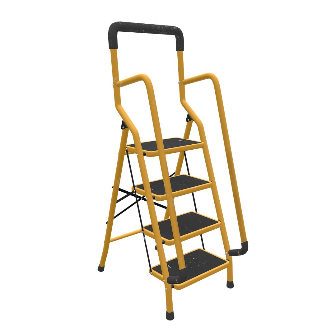 3D Game Ready Yellow Ladder - TurboSquid 2082635