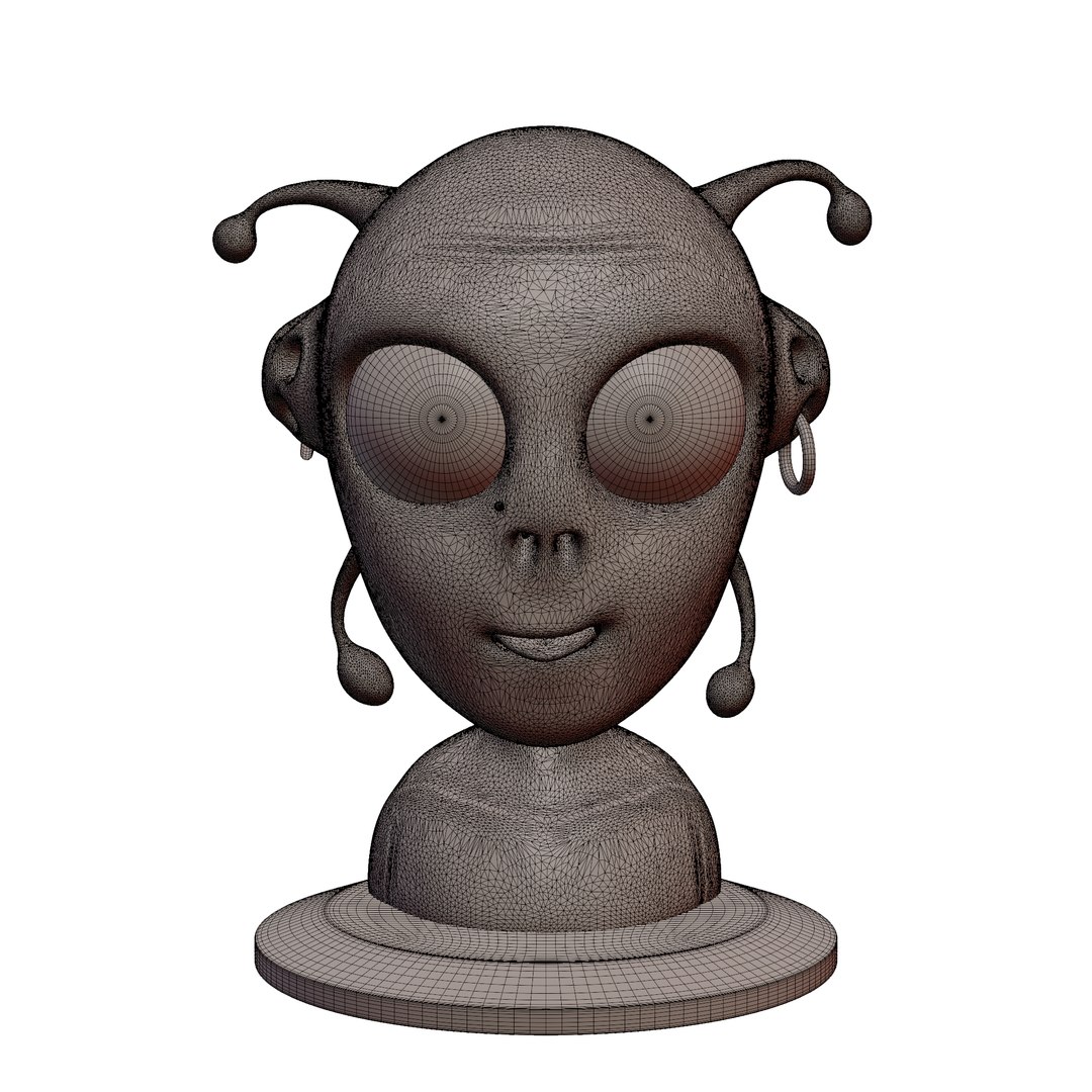 3D Alien Head By Luga3D Model - TurboSquid 2115080