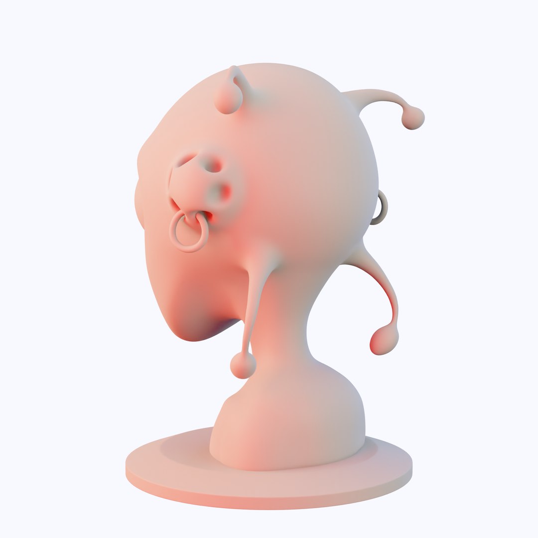 3D Alien Head By Luga3D Model - TurboSquid 2115080