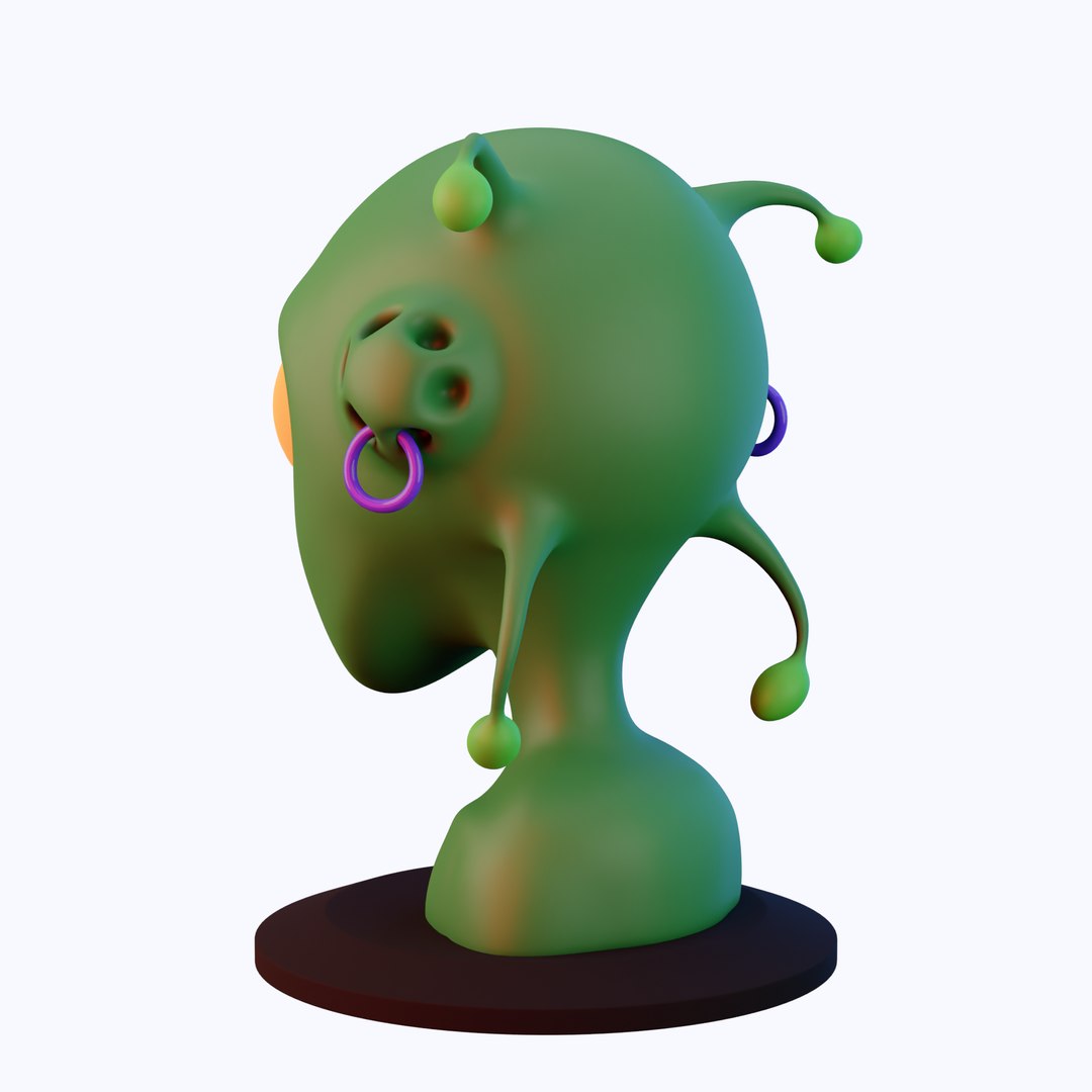 3D Alien Head By Luga3D Model - TurboSquid 2115080