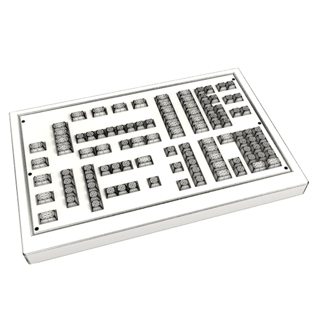 Keyboard Deck Control Panel 3d Model
