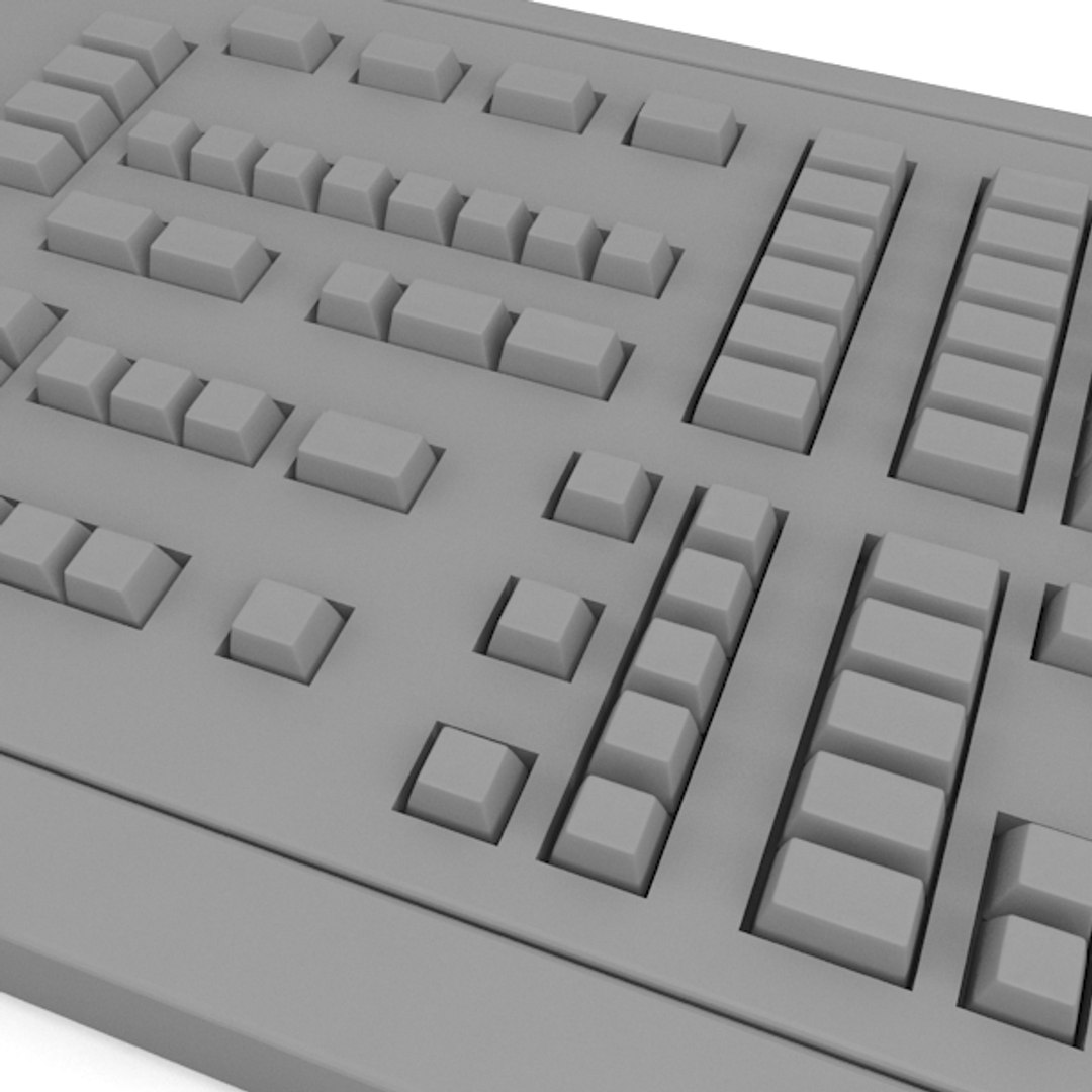 Keyboard Deck Control Panel 3d Model
