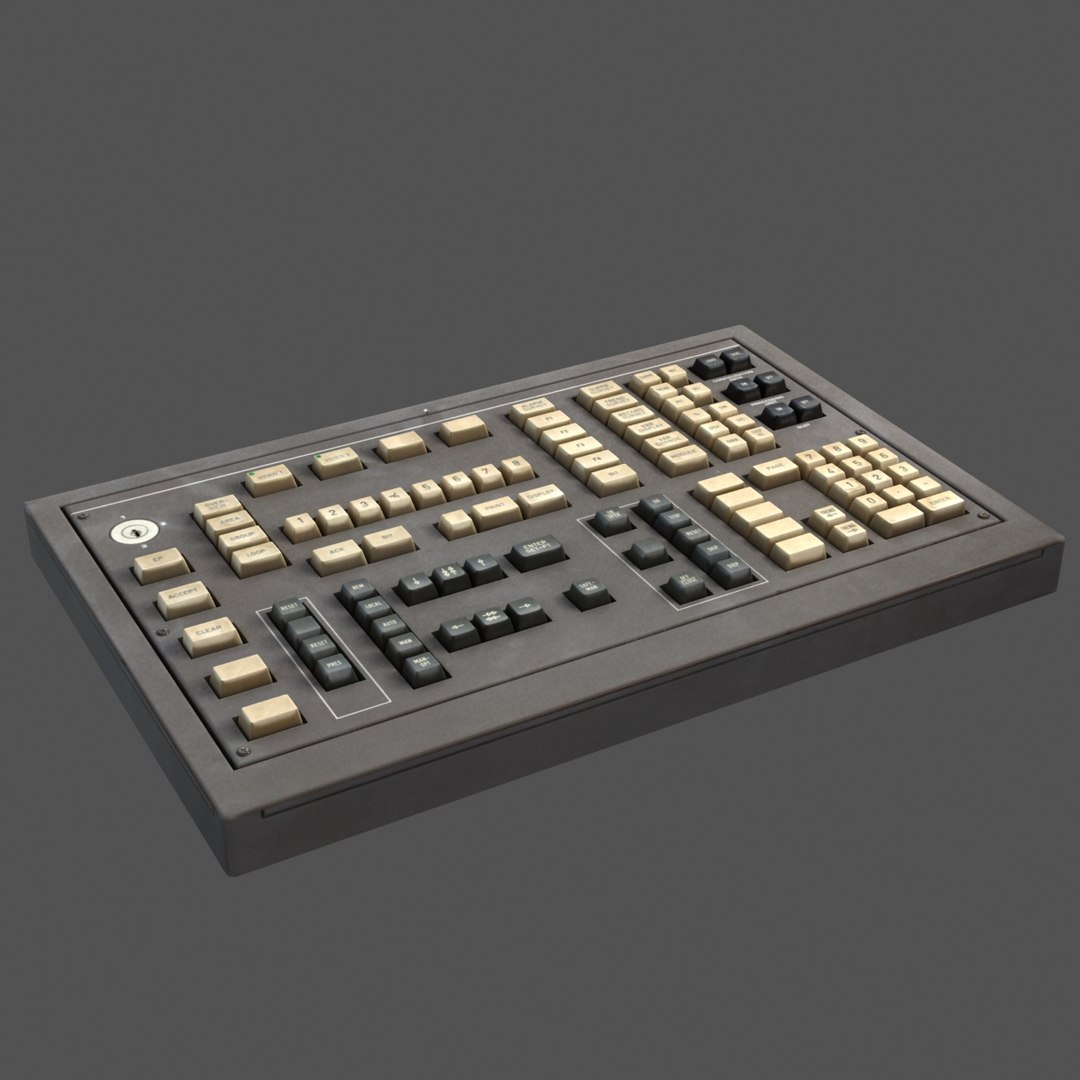 Keyboard Deck Control Panel 3d Model