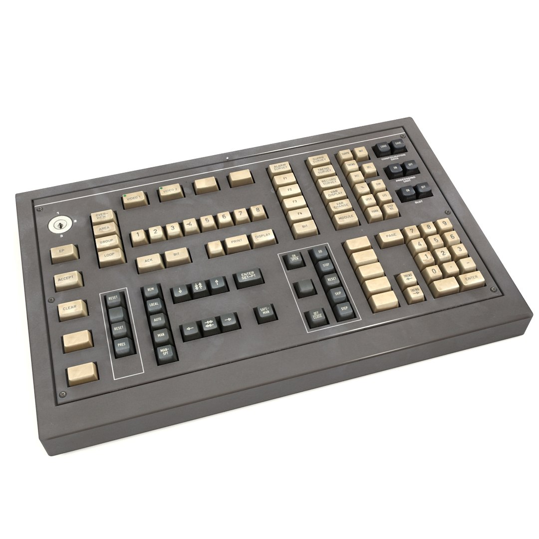 Keyboard Deck Control Panel 3d Model