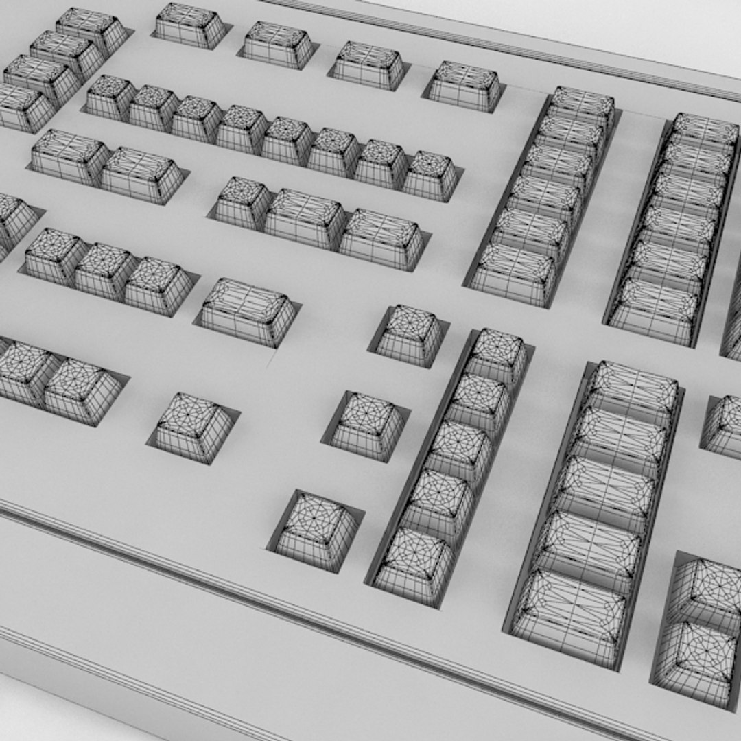 Keyboard Deck Control Panel 3d Model
