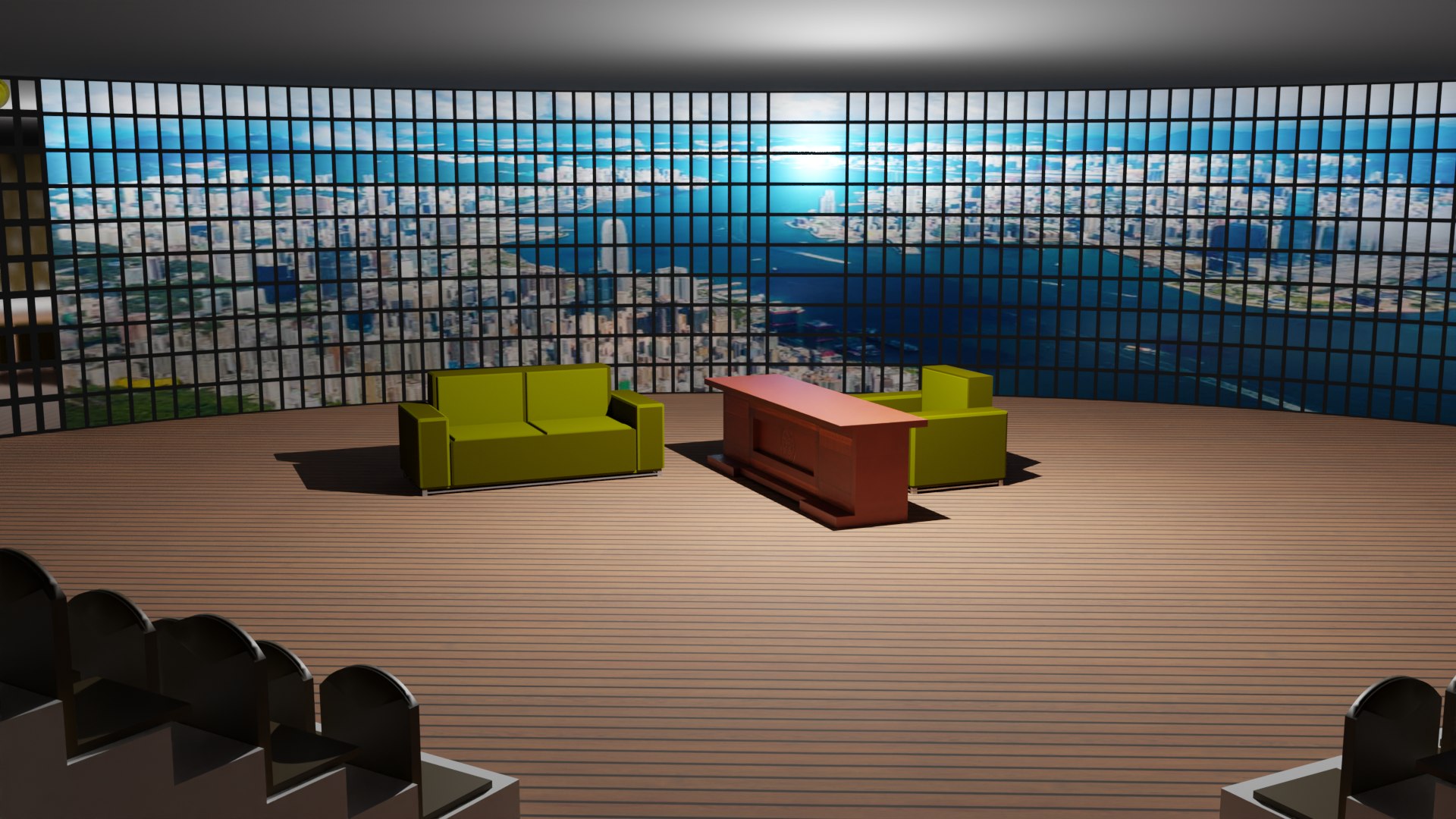 Talk Show Studio 3D Model - TurboSquid 2140300